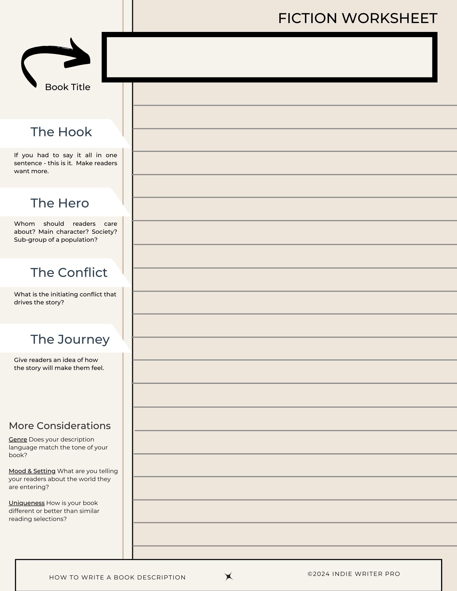 How to Write a Book Description – Indie Writer Pro